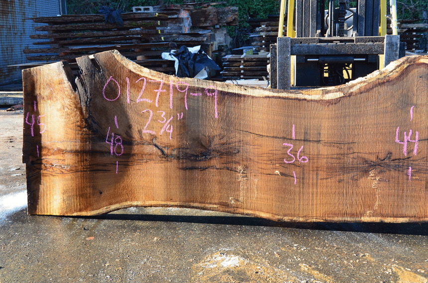 012719-09 Oregon White Oak Slab – Goby Walnut Products, Inc